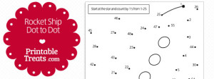 Printable Rocket Ship Dot to Dot — Printable Treats.com