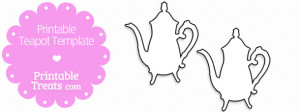 Printable Teapot Stencil — Printable Treats.com