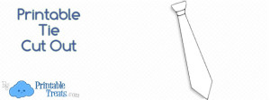 Printable Tie Cut Out — Printable Treats.com