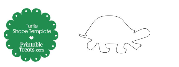 Printable Turtle Shape Template — Printable Treats.com
