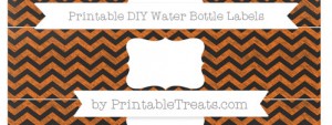 Safety Orange Chevron Chalk Style DIY Water Bottle Labels — Printable ...
