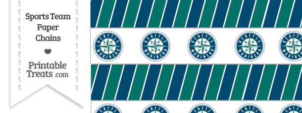 Seattle Mariners Paper Chains — Printable Treats.com