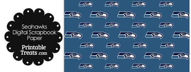 Seattle Seahawks Logo Digital Paper — Printable Treats.com
