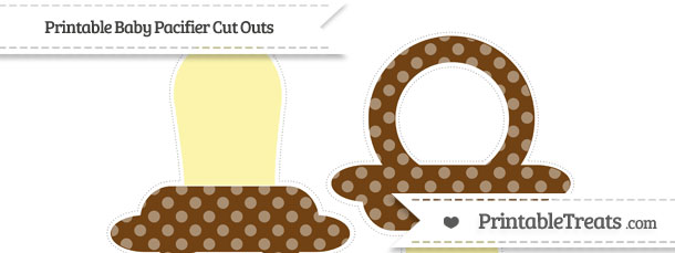 Baby Pacifier Template Printable