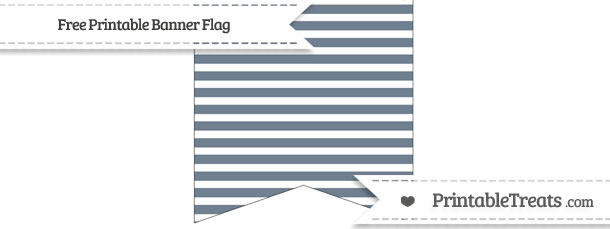 Free Slate Grey Horizontal Stripes Simple Banner Flag — Printable ...