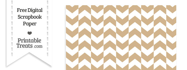 Tan Large Herringbone Digital Paper — Printable Treats.com