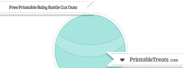 Tiffany Blue Extra Large Baby Rattle Cut Outs — Printable Treats.com