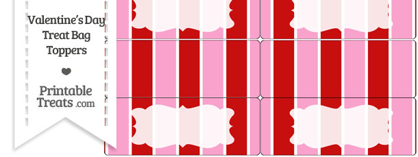 Valentines Day Treat Bag Toppers — Printable Treats.com