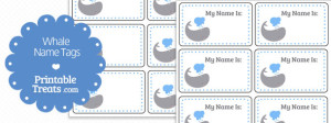 Whale Name Tag Printable — Printable Treats.com