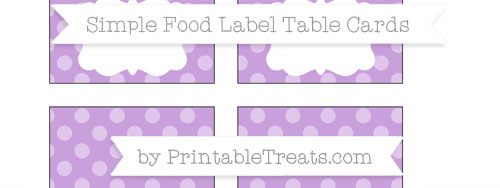 Free Wisteria Dotted Pattern Simple Food Labels — Printable Treats.com