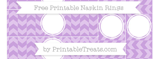 Free Wisteria Herringbone Pattern Blank Napkin Rings — Printable Treats.com