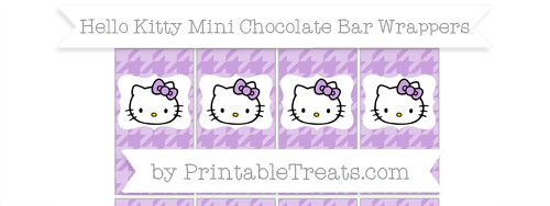 Free Wisteria Houndstooth Pattern Hello Kitty Mini Chocolate Bar ...