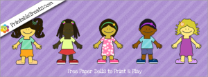 Girl Paper Dolls to Print and Play — Printable Treats.com