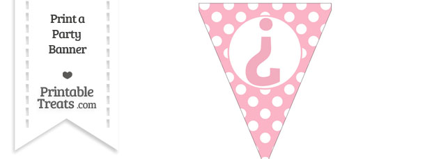 Pastel Light Pink Polka Dot Pennant Flag with Inverted Question Mark ...