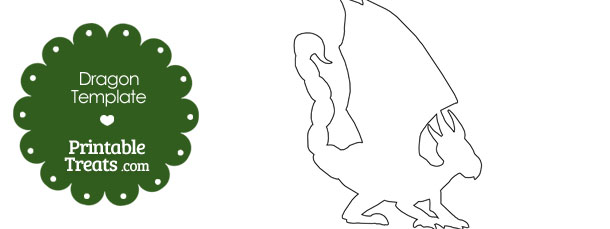 Printable Fancy Hand Mirror Shape Template — Printable Treats.com