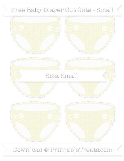 Baby Diaper Favor Template