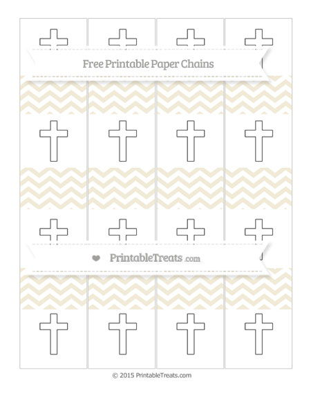 Free Eggshell Chevron Cross Paper Chains — Printable Treats.com