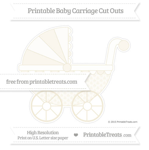 Eggshell Fish Scale Pattern Extra Large Baby Carriage Cut Outs ...