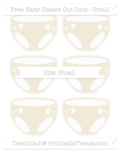 Eggshell Small Baby Diaper Cut Outs — Printable Treats.com