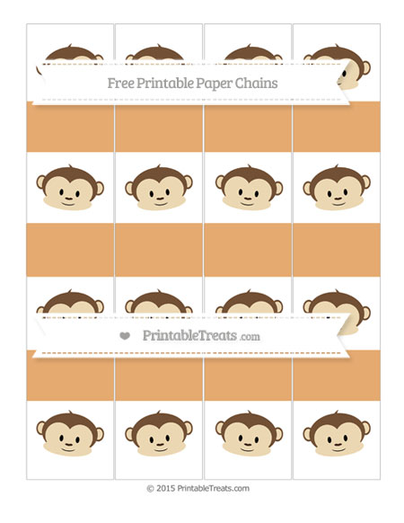 Fawn Boy Monkey Paper Chains — Printable Treats.com