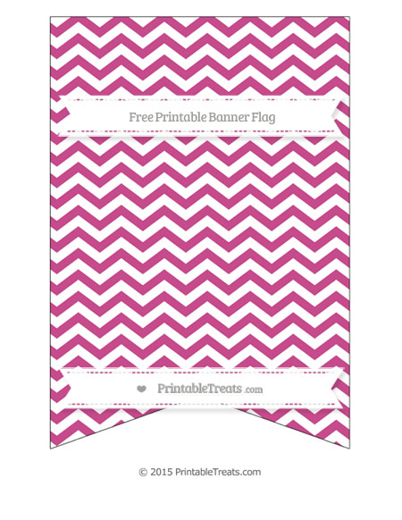 Free Mulberry Purple Chevron Simple Banner Flag — Printable Treats.com