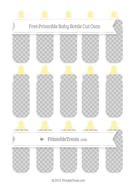 Silver Checker Pattern Small Baby Bottle Cut Outs — Printable Treats.com