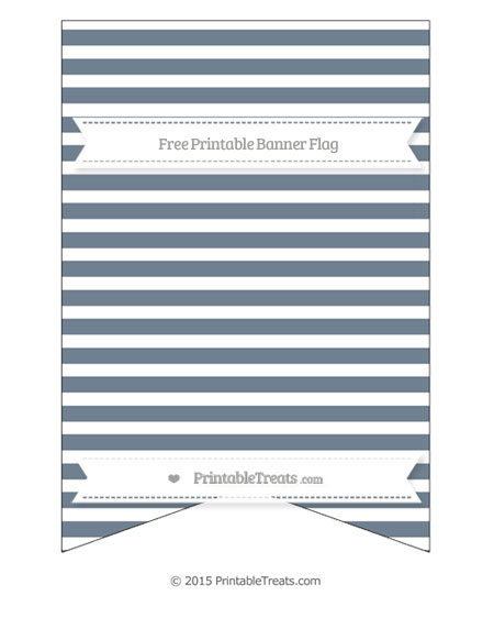 Free Slate Grey Horizontal Stripes Simple Banner Flag — Printable ...