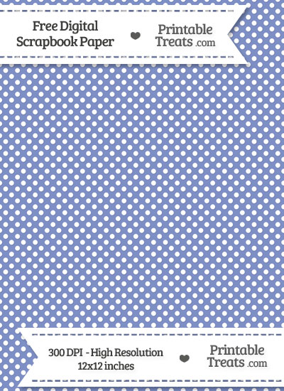 Pastel Dark Blue Raised Mini Polka Dots Digital Paper — Printable ...