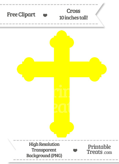 Yellow Cross Clipart — Printable Treats.com