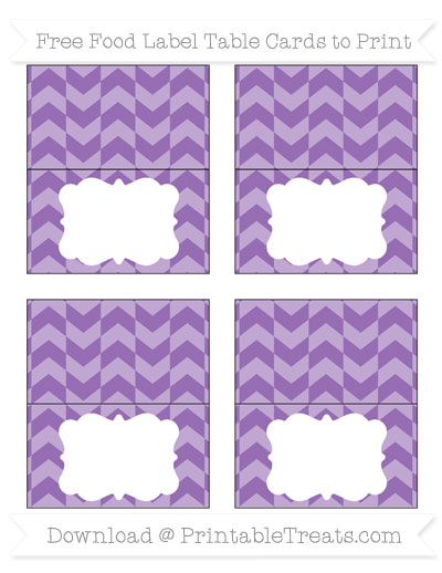 Free Pastel Plum Herringbone Pattern Simple Food Labels — Printable ...