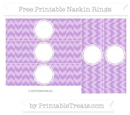 Free Wisteria Herringbone Pattern Blank Napkin Rings — Printable Treats.com